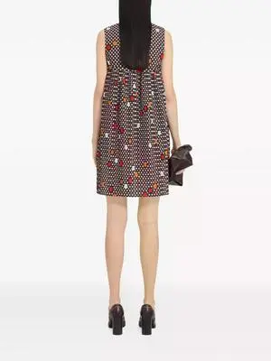 MAISON MARGIELA V-neck Floral Mini Dress