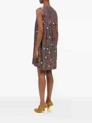 MAISON MARGIELA V-neck Floral Mini Dress