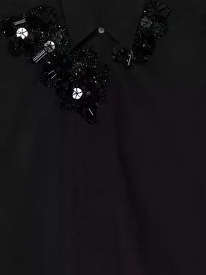 TELA Embellished Button-fastening Dress