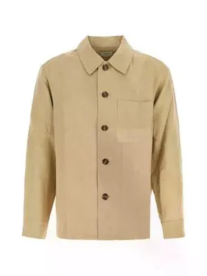 Le Kasha Button Linen Overshirt - Neutrals