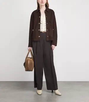 Sandro Wide-leg Tailored Trousers