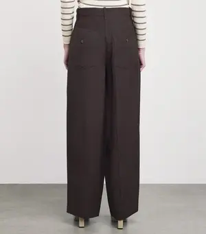 Sandro Wide-leg Tailored Trousers