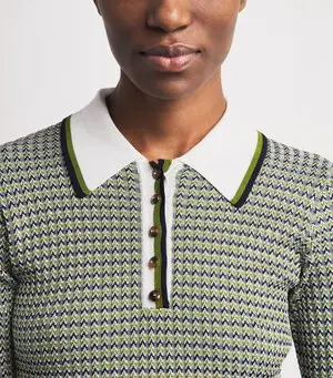 Veronica Beard Knitted Soza Polo Shirt