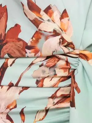 Costarellos Ayla Floral-print Mini Dress - Blue