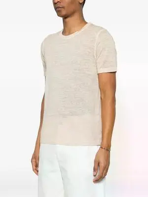 120% Lino Crew-neck T-shirt