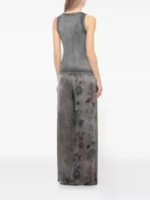 Avant Toi Ribbed Knit Round Neck Tank Top