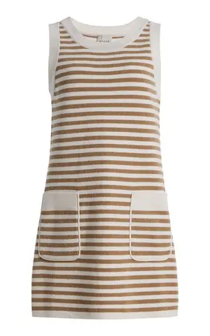 Posse Ari Striped Knit Mini Dress - Brown