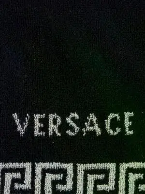 Versace Logo Towel - Blue