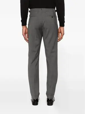 BERWICH Pleated Trousers With Cuffed Hem
