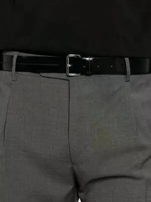 BERWICH Pleated Trousers With Cuffed Hem