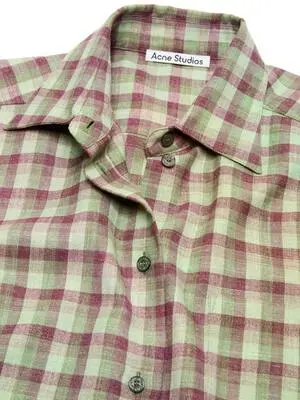 Acne Studios Checked Short Sleeve Shirt