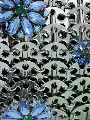 Rabanne Nano 1969 Flower Detail Shoulder Bag
