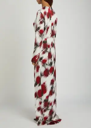 PATRICK MCDOWELL Floral Satin Maxi Dress