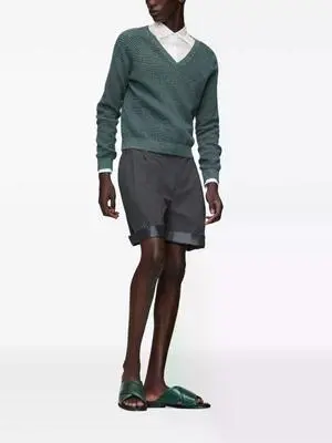 MAISON MARGIELA Pleated Bermuda Shorts