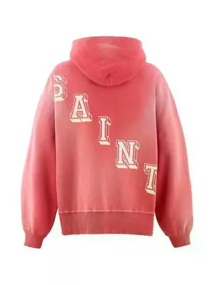 SAINT MXXXXXX Baby Michael Graphic-print Hoodie - Red