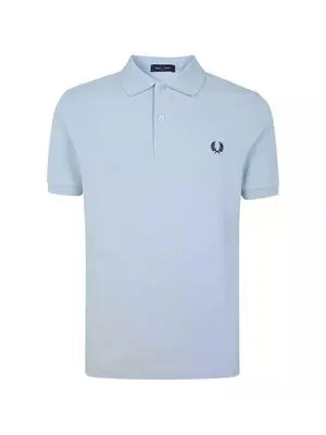 Fred Perry Logo-embroidered Polo Shirt - Blue