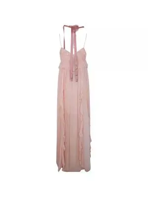 BLUGIRL Floral Silk Ruffled Maxi Dress