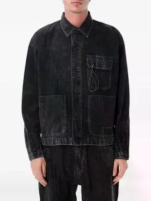 AND WANDER Chest-pocket Denim Jacket