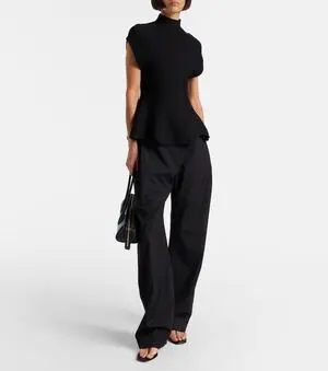 Khaite Rohen Virgin Wool Wide-leg Pants