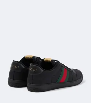 Gucci Screener Gg Canvas Sneakers - Black