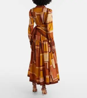 Zimmermann Como Printed Silk Shirt Dress