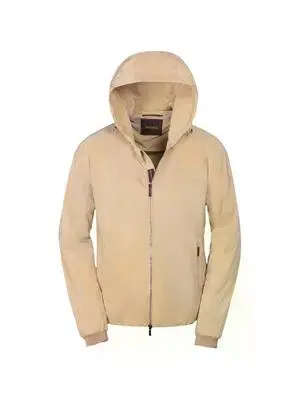 MOORER Albori Hooded Zip Jacket - Neutrals
