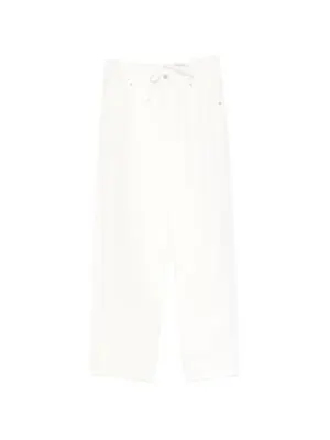 LESS Drawstring Straight-leg Trousers - Neutrals