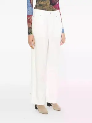 LESS Drawstring Straight-leg Trousers