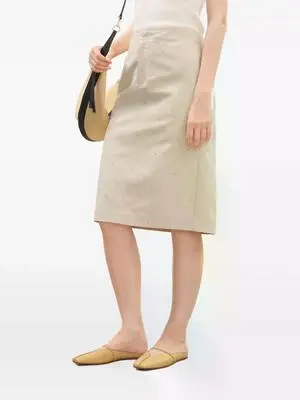 LESS Sequin-embellished A-line Skirt