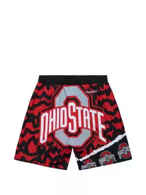 Mitchell & Ness Ohio State Buckeyes All-over Print Sublimated Shorts - Red