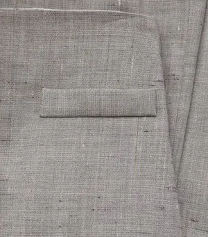Sandro Wool-blend Check Wide-leg Trousers - Beige