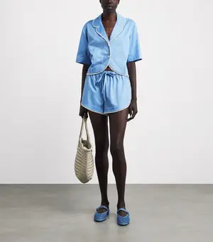 Sandro Embellished Cotton Shirt