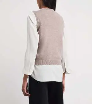 Harrods Cashmere-cotton Sweater Vest