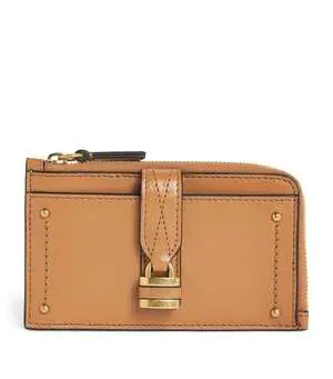 Chloé Small Grained Leather Paddington Purse Brown