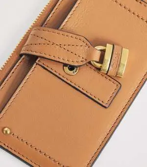 Chloé Small Grained Leather Paddington Purse - Brown