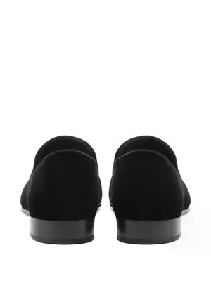 GIUSEPPE ZANOTTI Crystal Embellished Suede Loafers