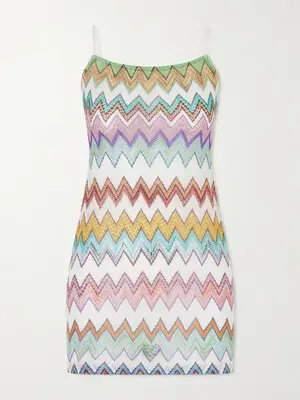 Missoni Striped Metallic Crocheted-knit Cover-up - Multi