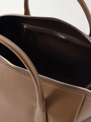 THE ROW Faye Textured Leather Tote - Brown