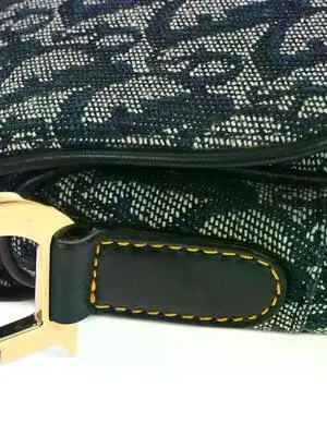 Dior 2002 Double Saddle Monogram Canvas Handbag