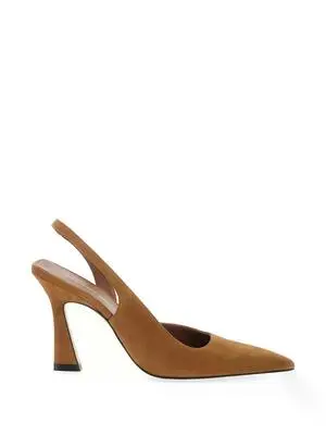 STUART WEITZMAN Vinnie Pointed Slingback Pumps - Brown
