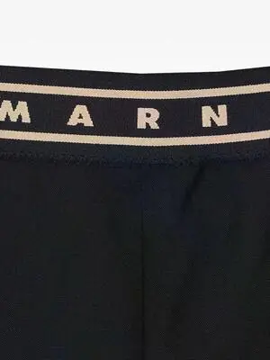 Marni Elasticated Logo-band Trousers