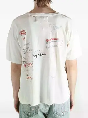 PALY Graphic-print Distressed Cotton T-shirt