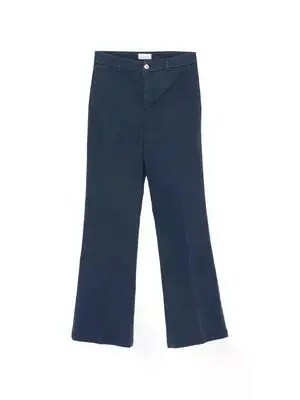40WEFT Thea Zip-up Straight Trousers - Blue