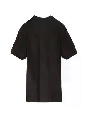 Lacoste Ribbed Logo Polo Shirt - Brown