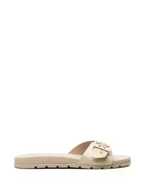 Tory Burch Mellow Buckle Slides - Neutrals