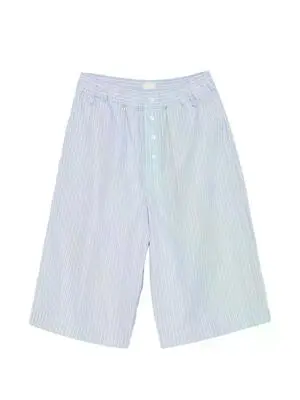 BELLEROSE Striped Button-up Shorts