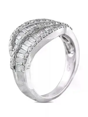 LB EXCLUSIVE 18k White Gold Diamond Ring - Silver