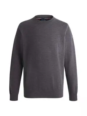 Fusalp Joryn Round-neck Sweater With Badge Detail - Grey