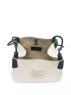 Etro Logo Braided Shoulder Bag