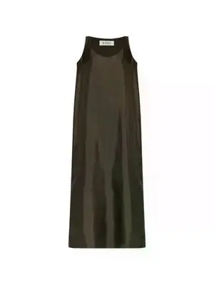 RÓHE Sleeveless Silk Maxi Dress - Green